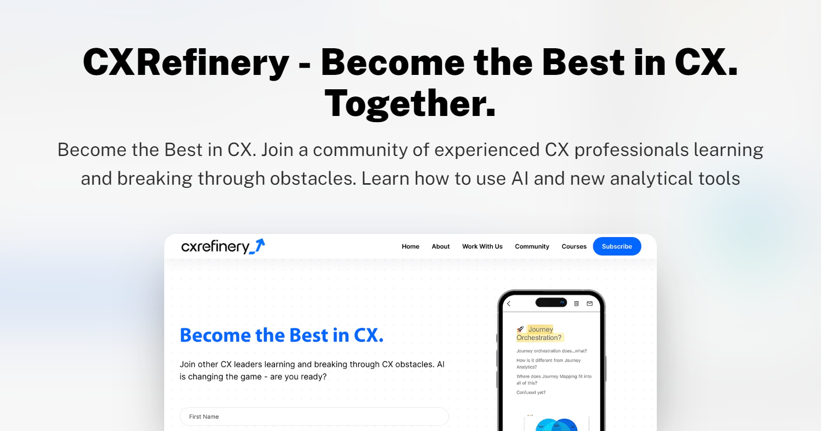 Become the Best in CX. Together.